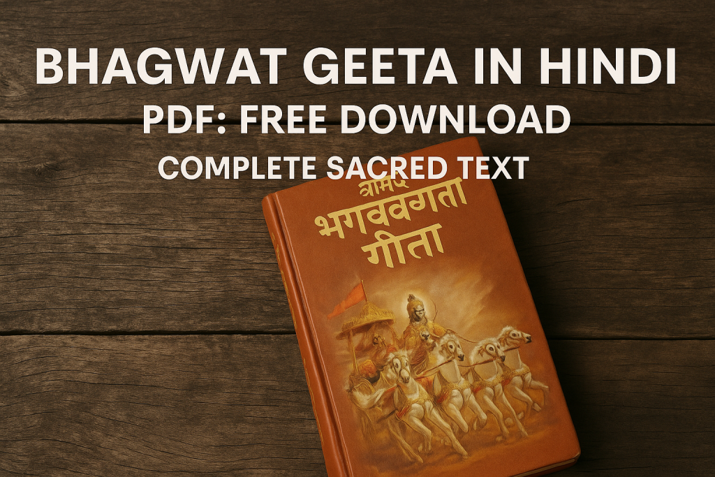 Bhagwat Geeta in Hindi PDF: Free Download Complete Sacred Text - Yuktoria